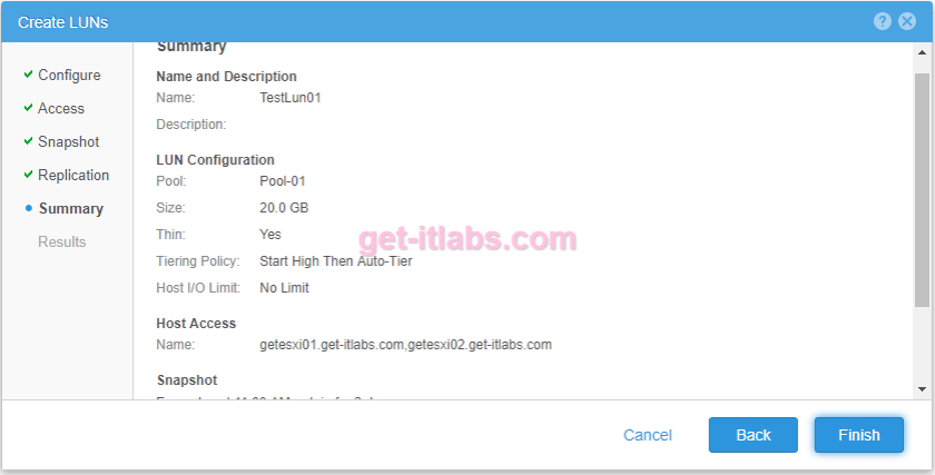 EMC Unity Storage Pool – Lun Olusturma – Ersin Can